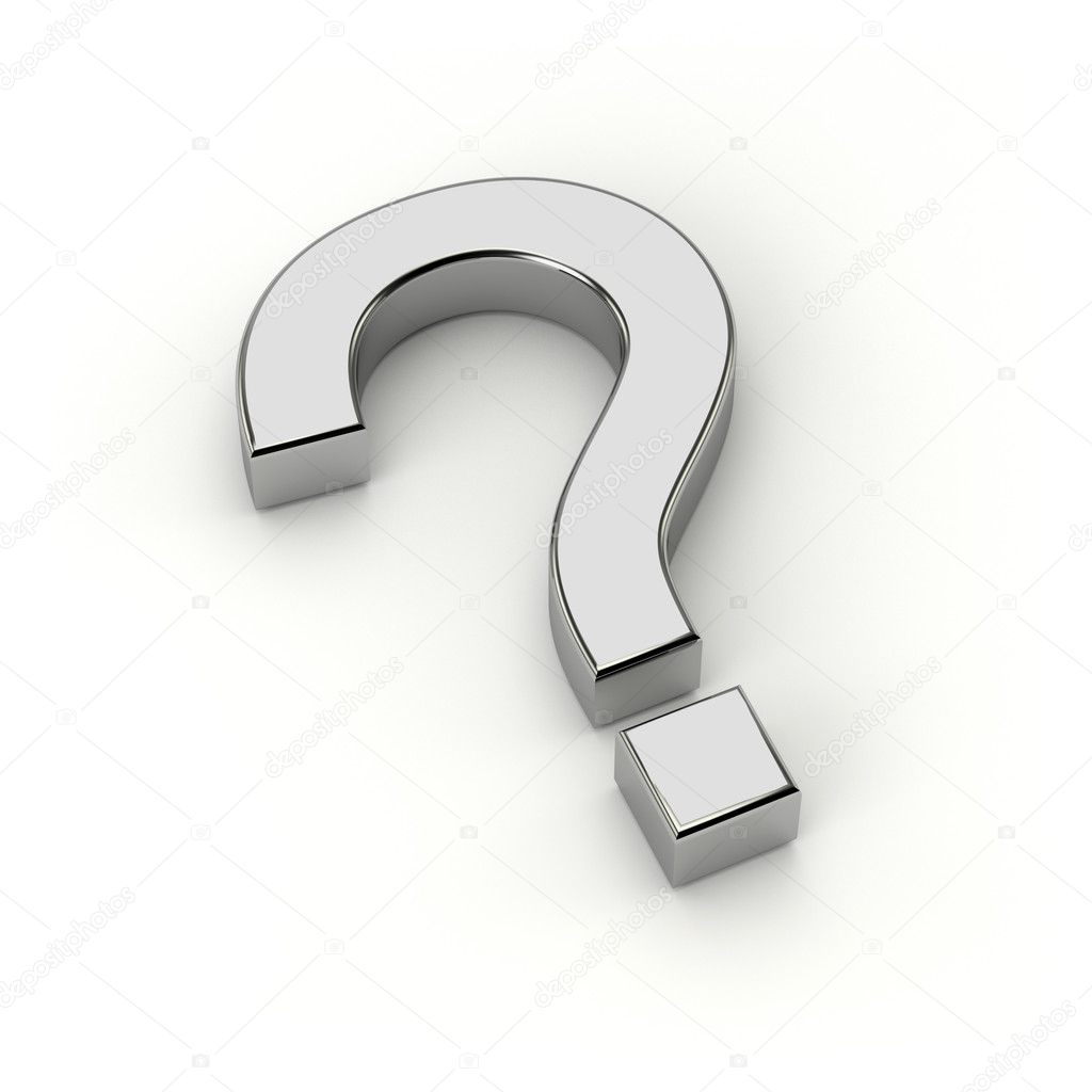 Silver question-mark sign Stock Photo by ©newartgraphics 46031531