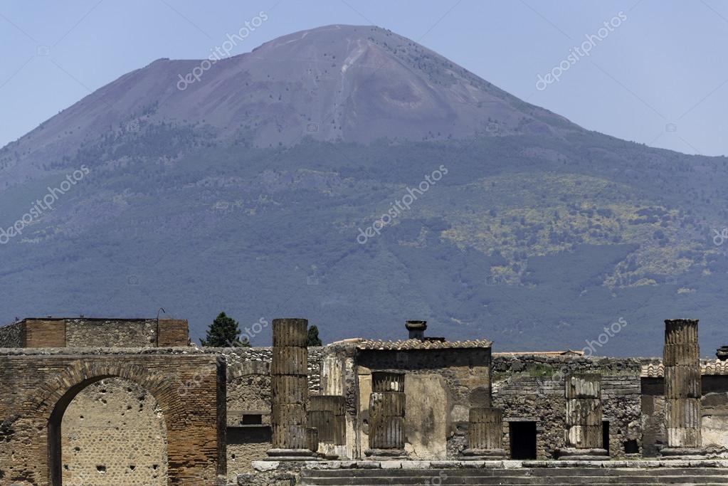 Pompeii and Mt. Vesuvius — Stock Photo © jomo333 #28097157