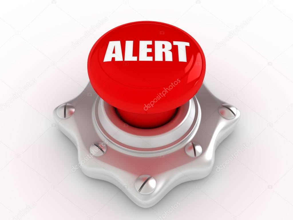 Red alert button — Stock Photo © designsoliman #19928529
