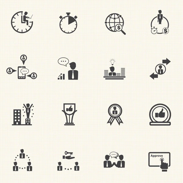 Man Daily Routine People icons set with texture background. — Stock ...
