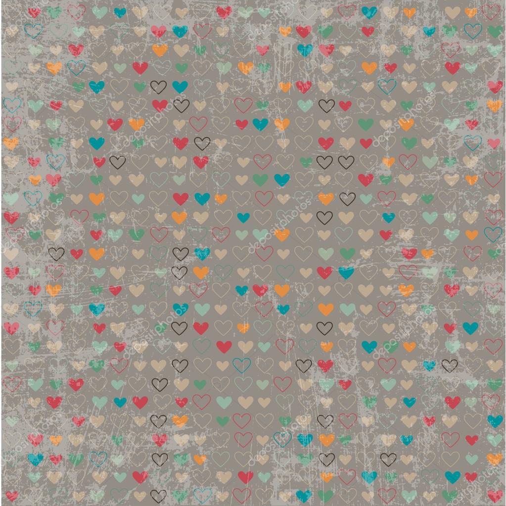 Vintage hearts paper texture — Stock Vector © brainpencil1 #26714455