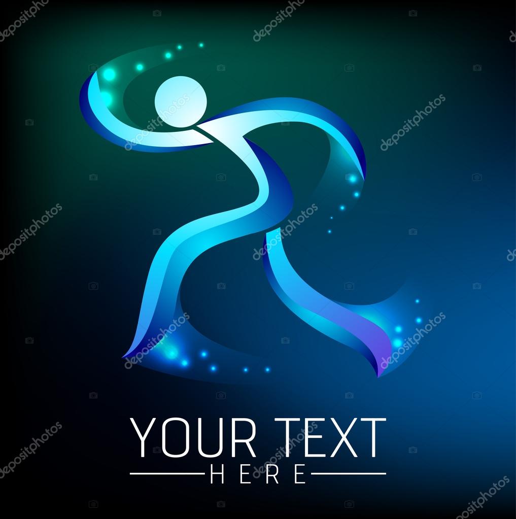 Sport running elements and logos — Stock Vector © brainpencil1 #34794067