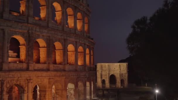 Triumphal Arch Built Colosseum Historical Center Rome Night Ancient ...