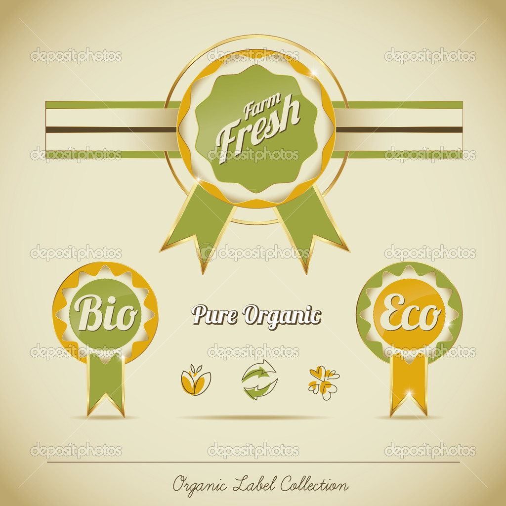 Organic Label Collection Stock Vector by ©rachelfee 19888845