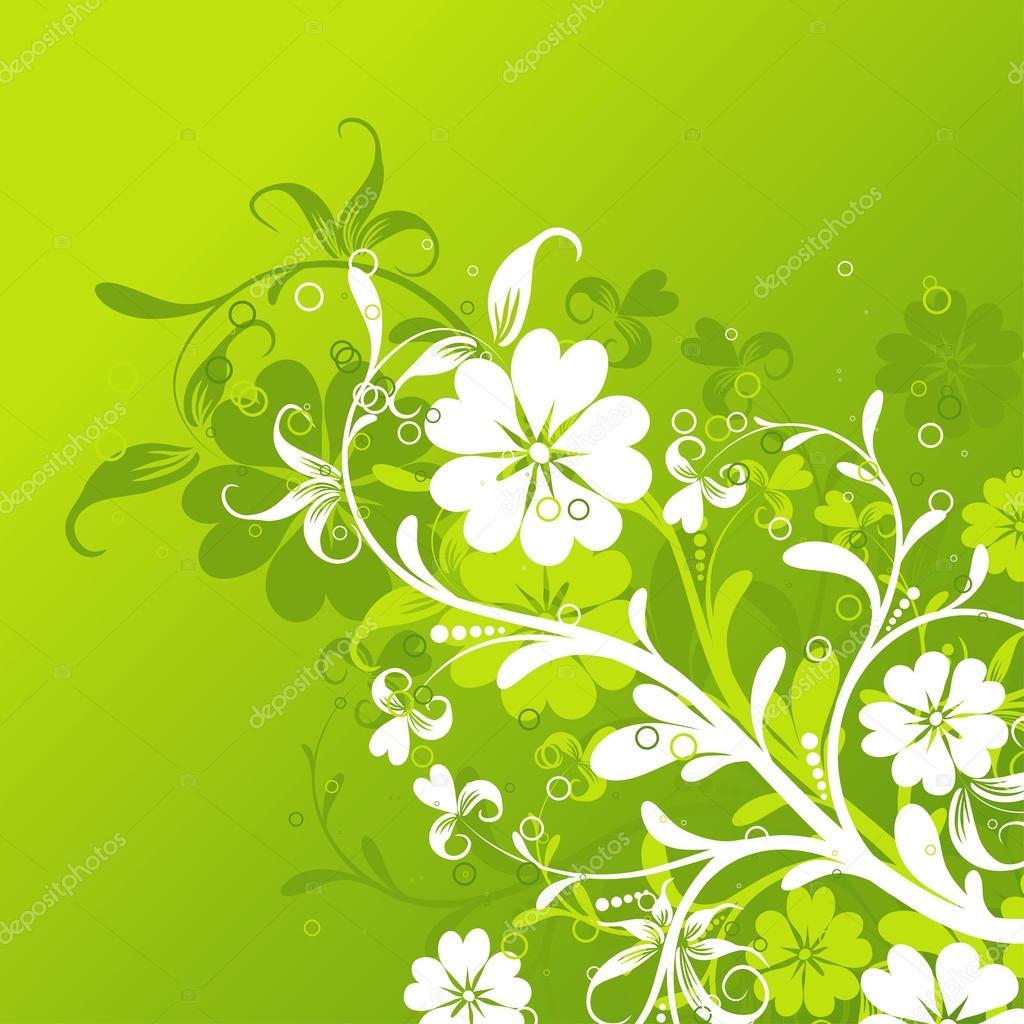 Floral abstract background, vector Stock Vector Image by ©Tolchik #22234297