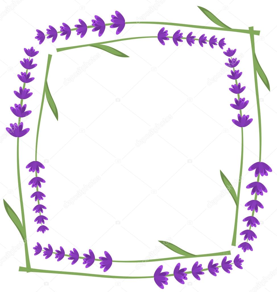 Lavender frame Stock Vector by ©Studiobarcelona 30910313