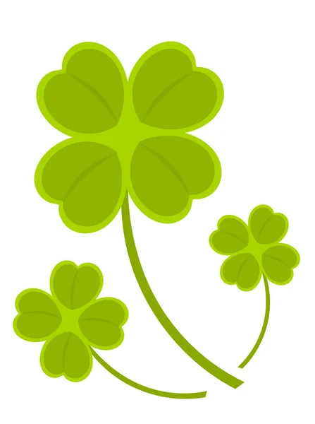 Two Clover Leaves Icons Vector Illustration Stock Vector by ...