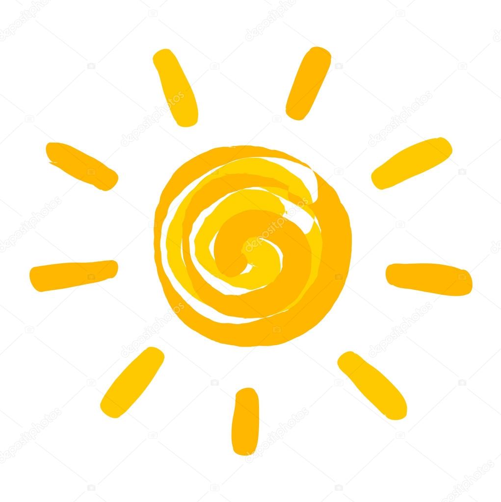 Slunce malované ilustrace Stock Vector by ©Studiobarcelona 35362743