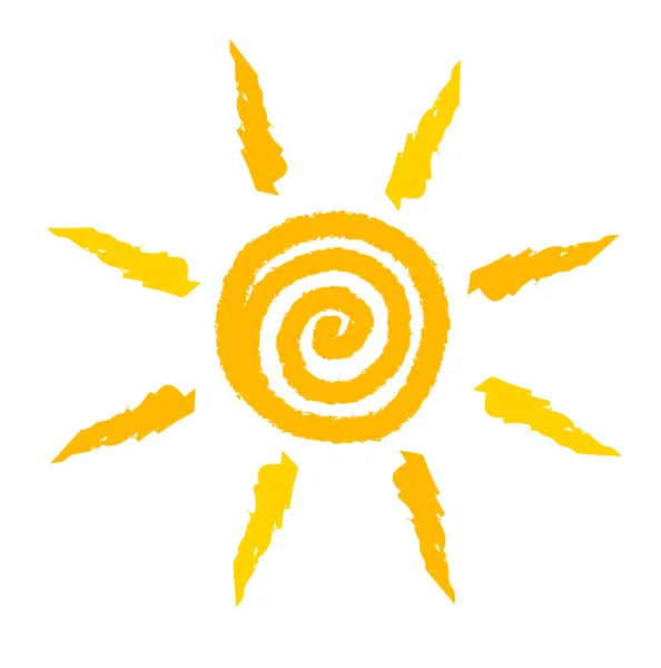 Doodle sun illustration — Stock Vector © Studiobarcelona #125612444