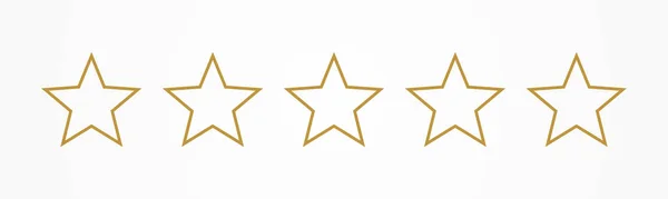 Stars Quality Rating Symbol Five Stars Icons Design Element Vector ...