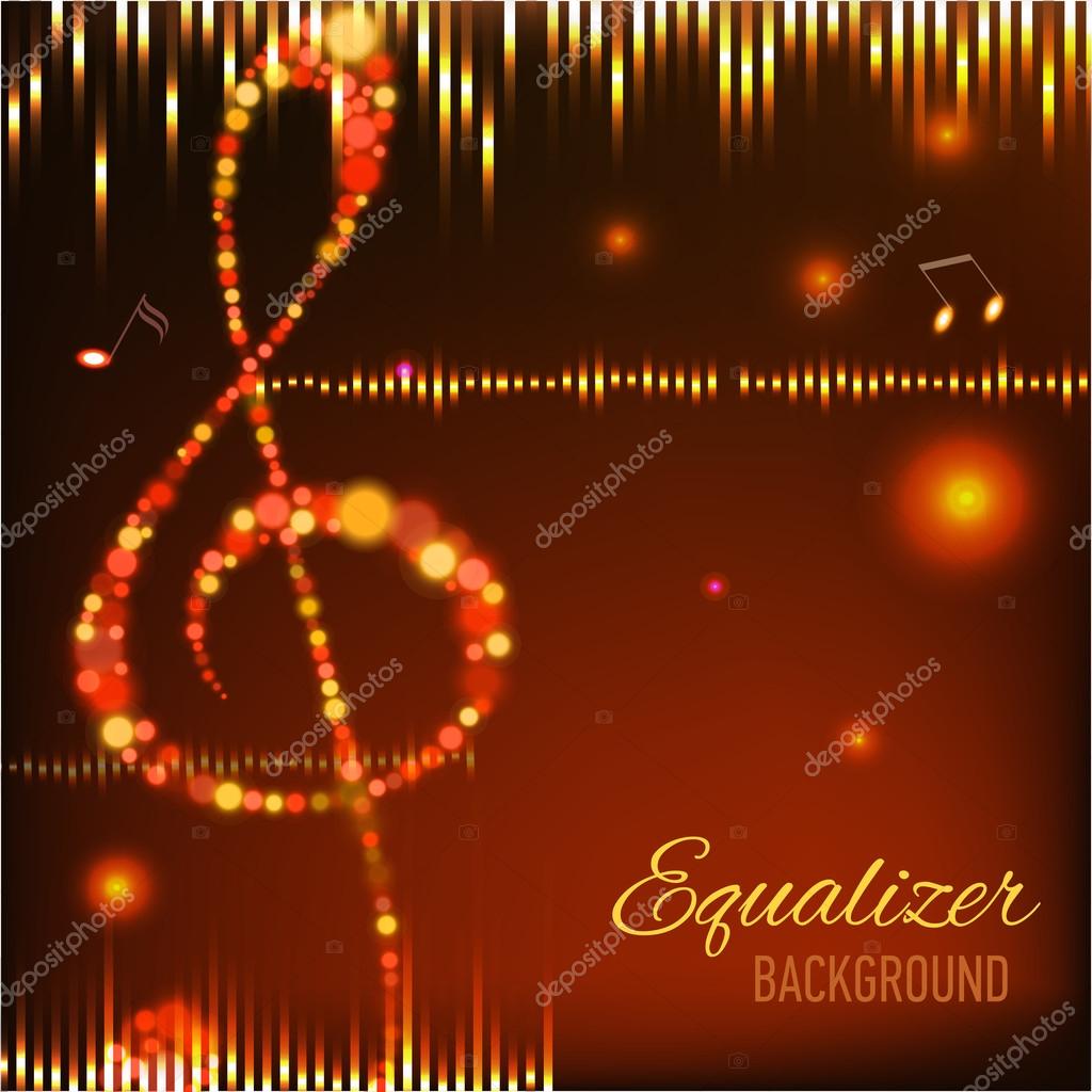 Musical background with key and notes. Stock Vector Image by ...