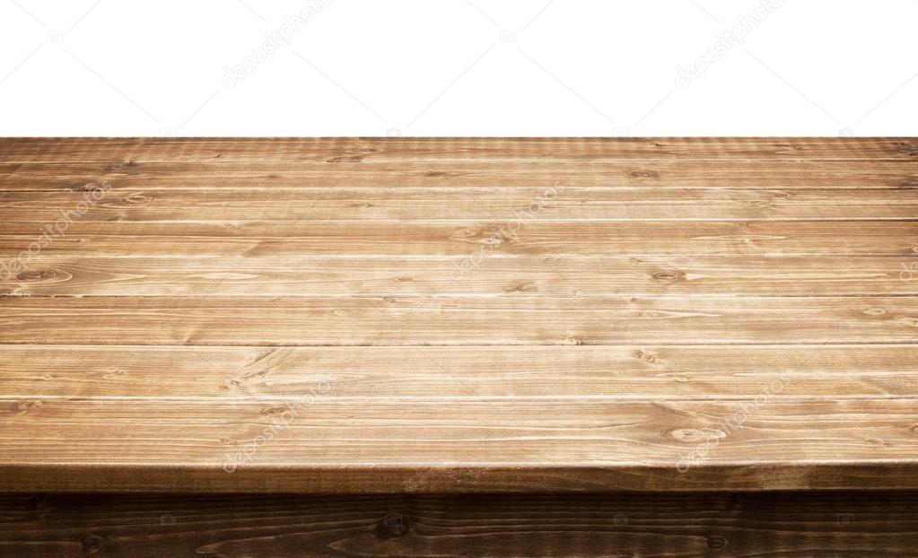 Wood Desk Top View