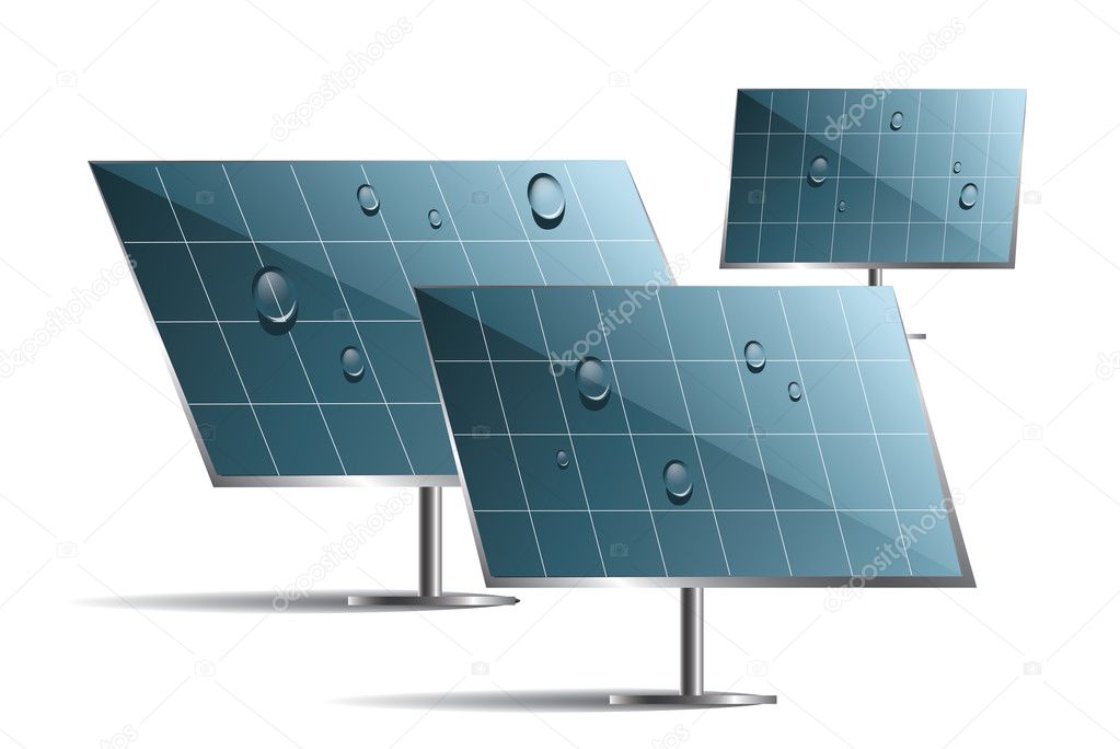 Solar panels installation Stock Vector Image by ©evetodew #23383028