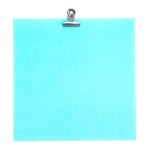 Blue paper note with clip Stock Photo by ©tgellan 2017491