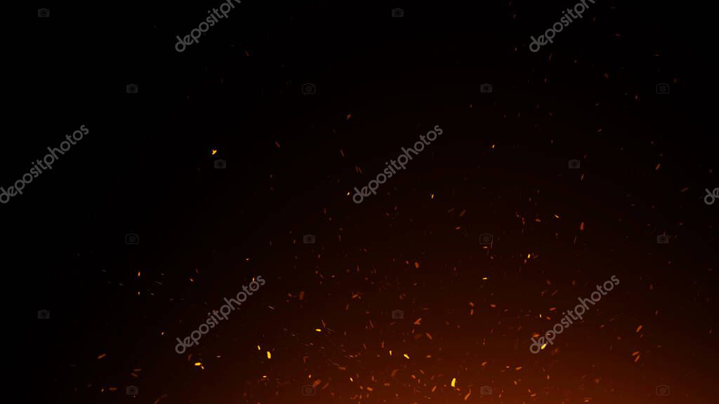 Fuego brasas partículas textura superposición. Efecto de quemadura ...