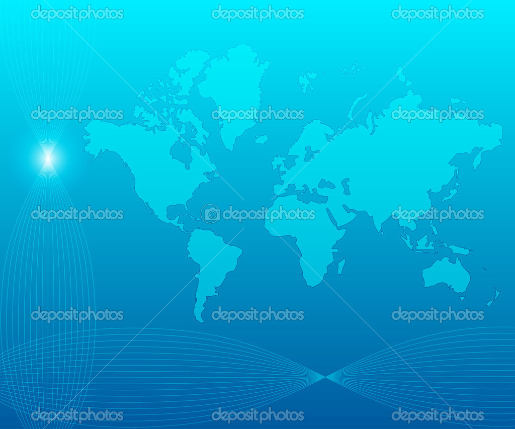 Blue world background Stock Vector Image by ©mrhighsky #22351027
