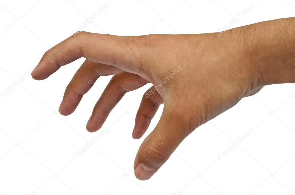 Male Hand Grabbing Pose — Stock Photo © mrhighsky #22778776