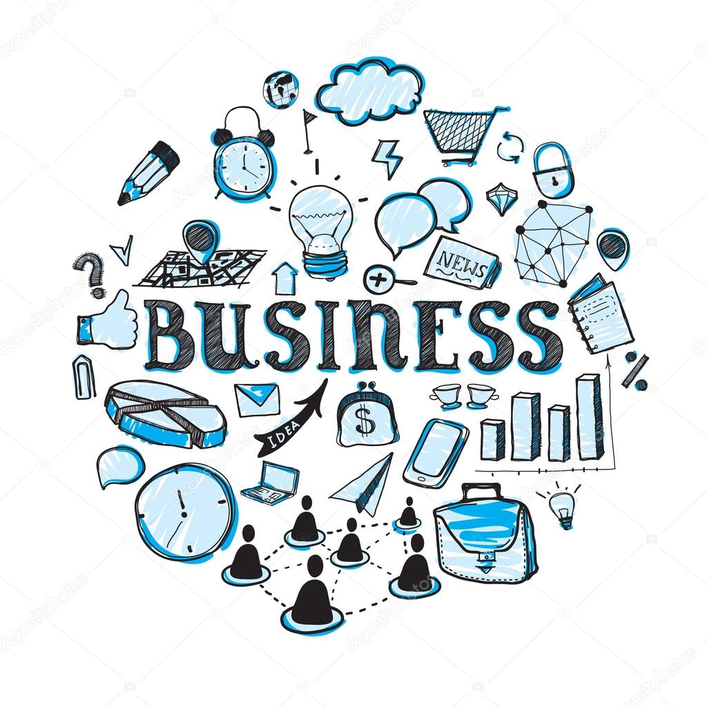 Business doodles Stock Vector by ©Vanzyst 31122189