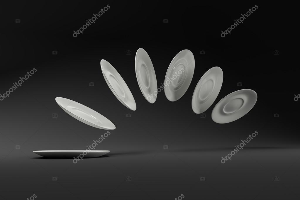 Falling tower of plates Stock Photo by ©ingridat 23787115