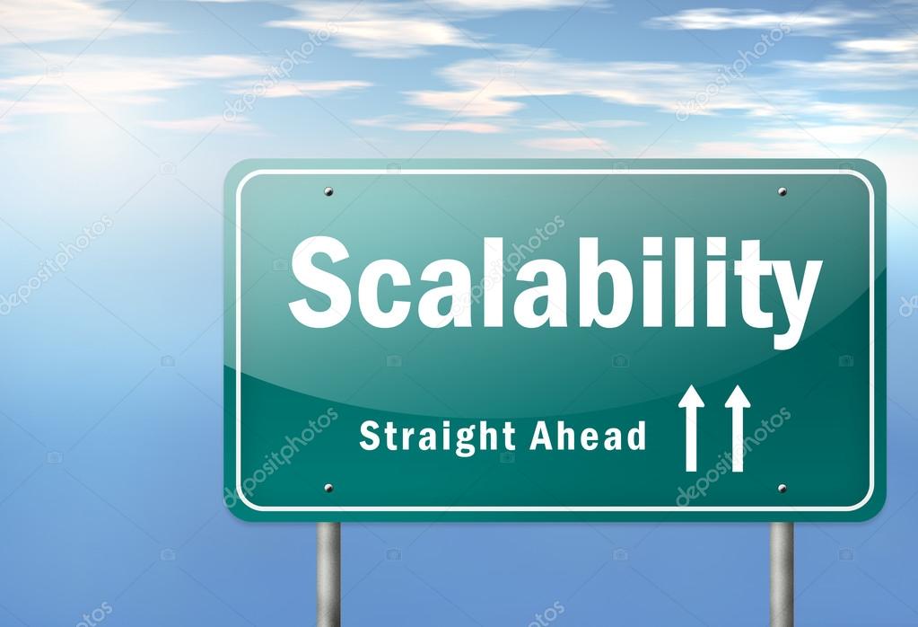 Highway Signpost "Scalability" — Stock Photo © mindscanner #37662561