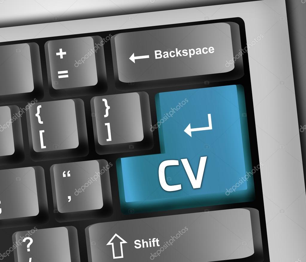 Keyboard Illustration CV — Stock Photo © mindscanner #41544125