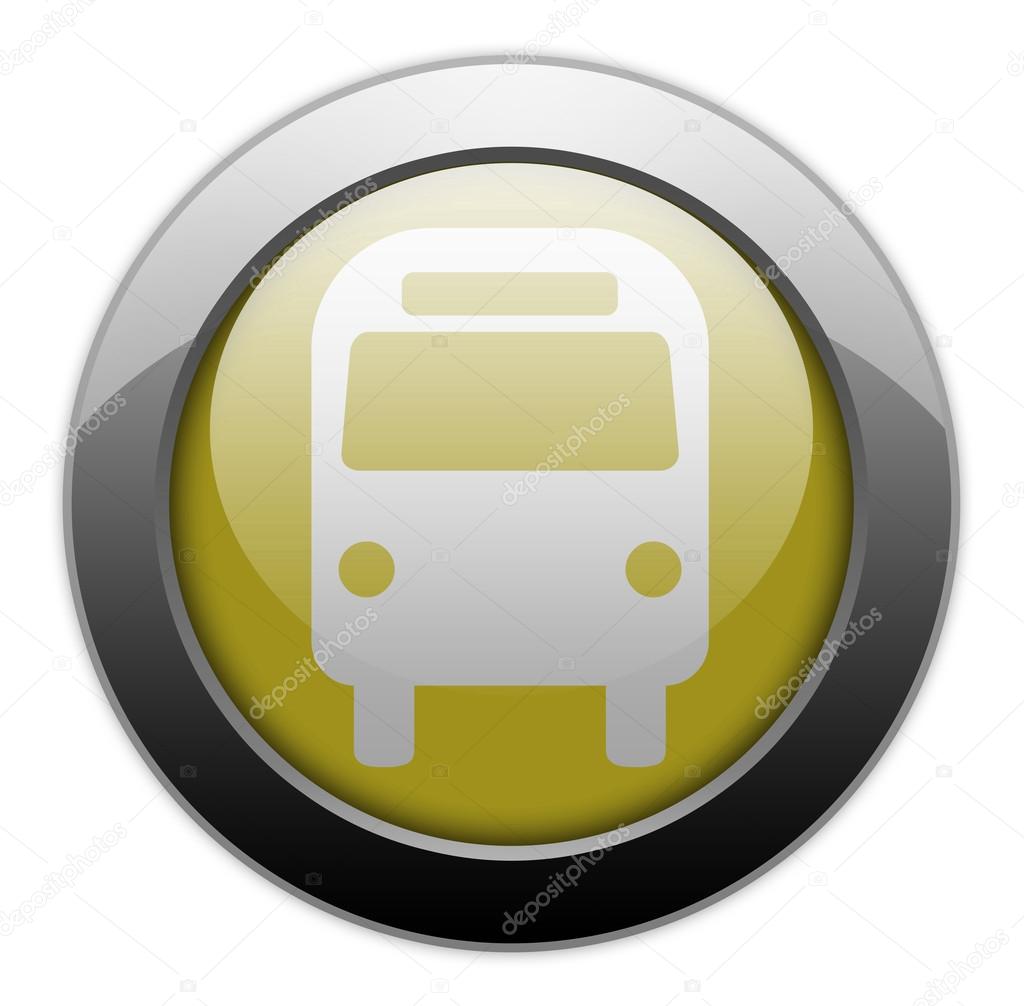 Icon, Button, Pictogram "Bus, Ground Transportation" — Stock Photo ...