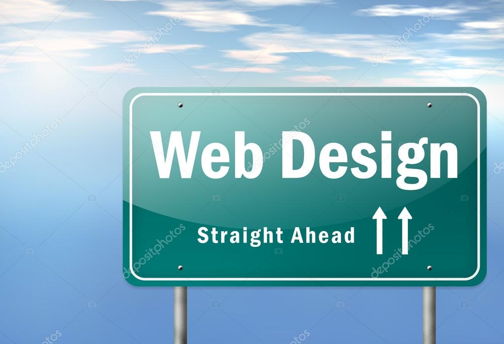 Highway Signpost Web Design — Stock Photo © mindscanner #41667777
