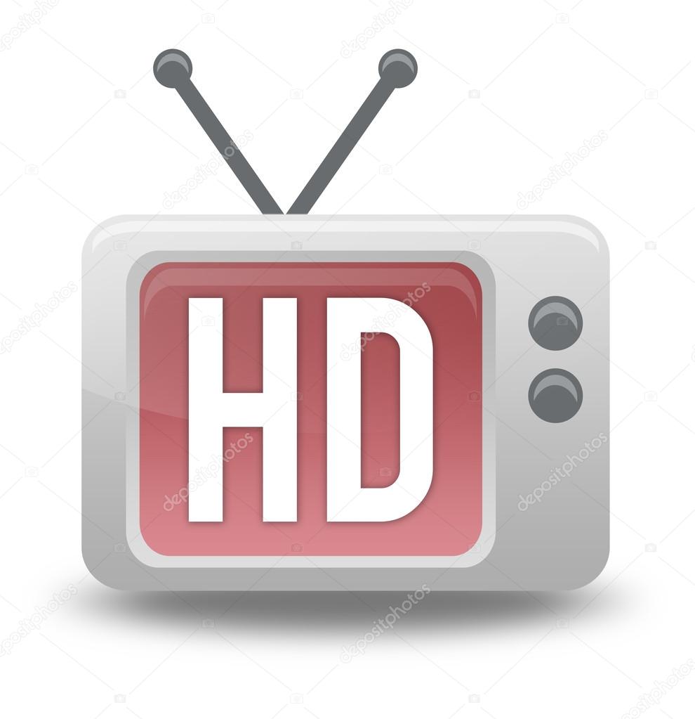 Icono de televisi n de estilo de dibujos animados HD TV 2024