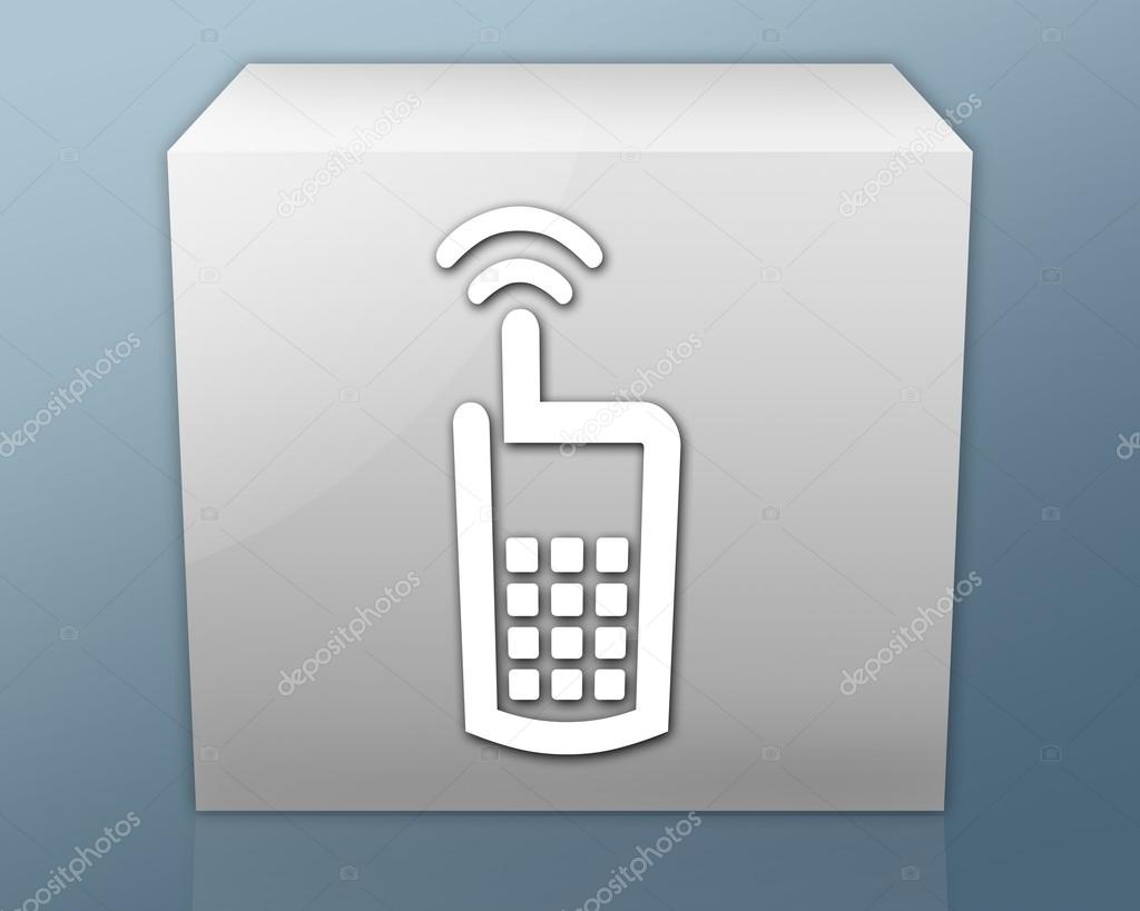 Icon, Button, Pictogram Cell Phone — Stock Photo © mindscanner #41858493