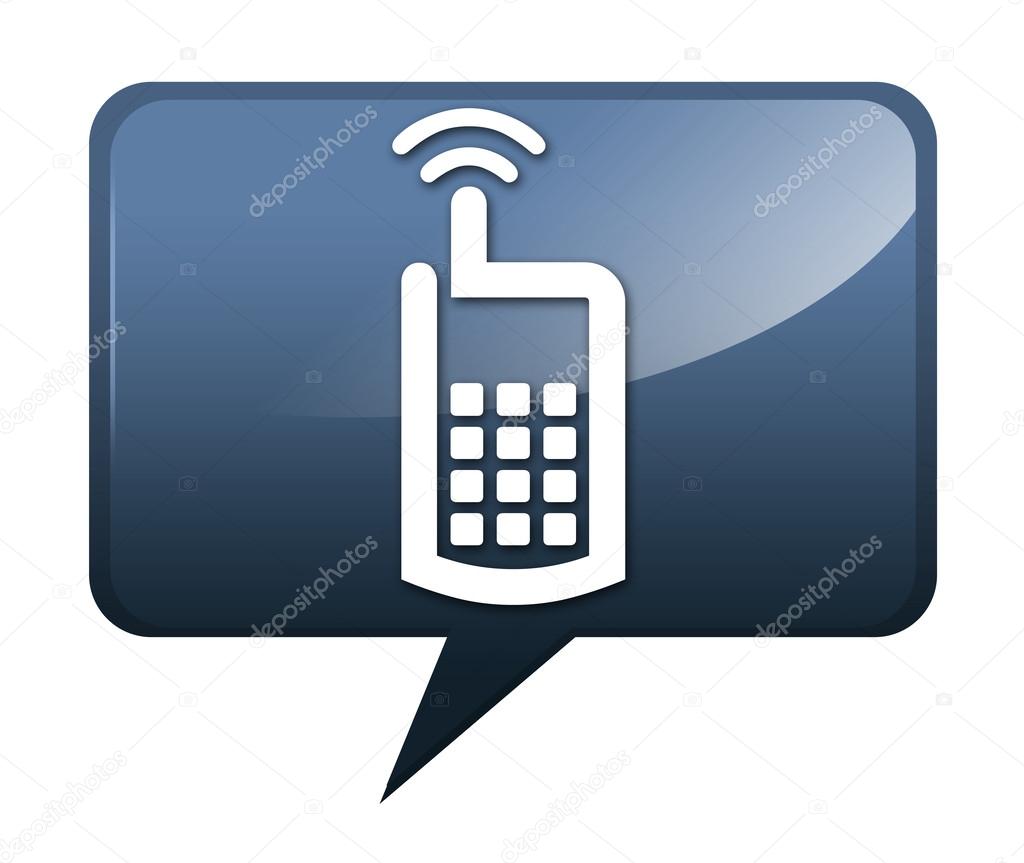Icon, Button, Pictogram Cell Phone — Stock Photo © mindscanner #41858569