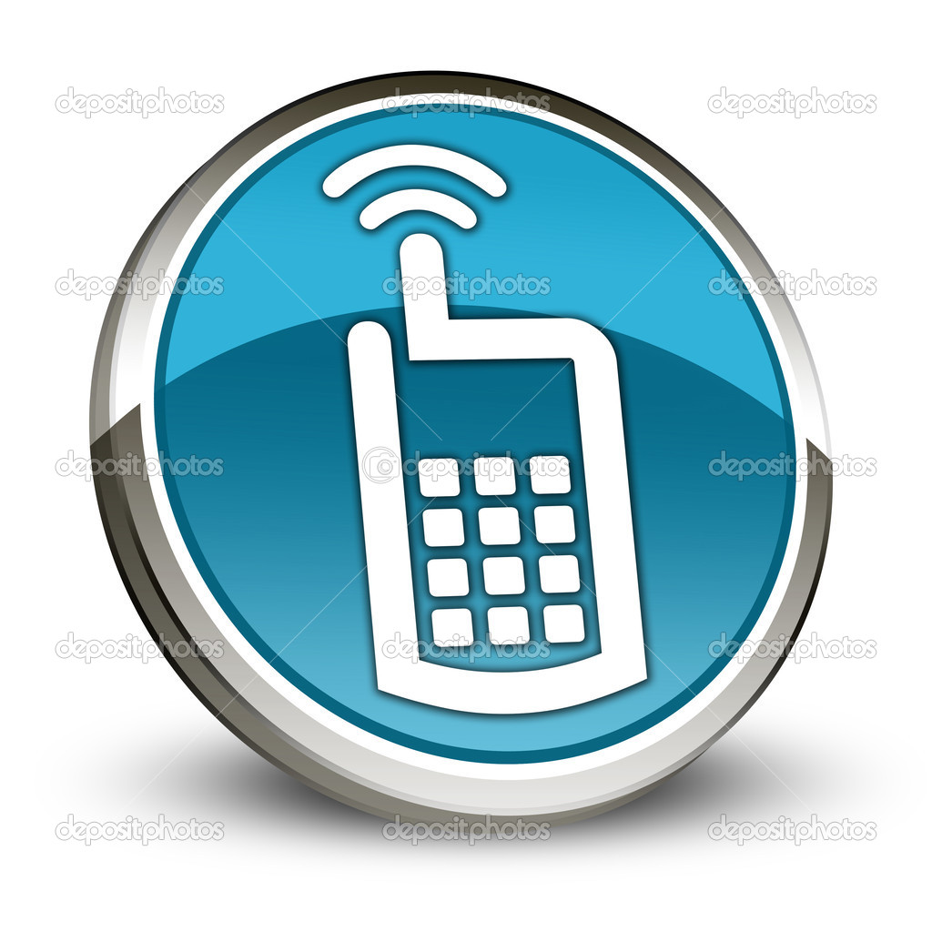 Icon, Button, Pictogram Cell Phone — Stock Photo © mindscanner #41860621