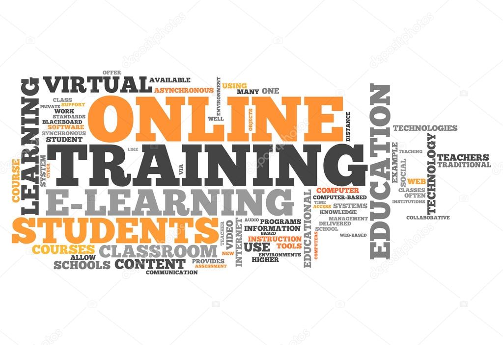 Word Cloud Online Training Stock Photo by ©mindscanner 42147075