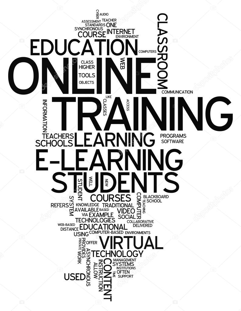 Word Cloud Online Training Stock Photo by ©mindscanner 42147143