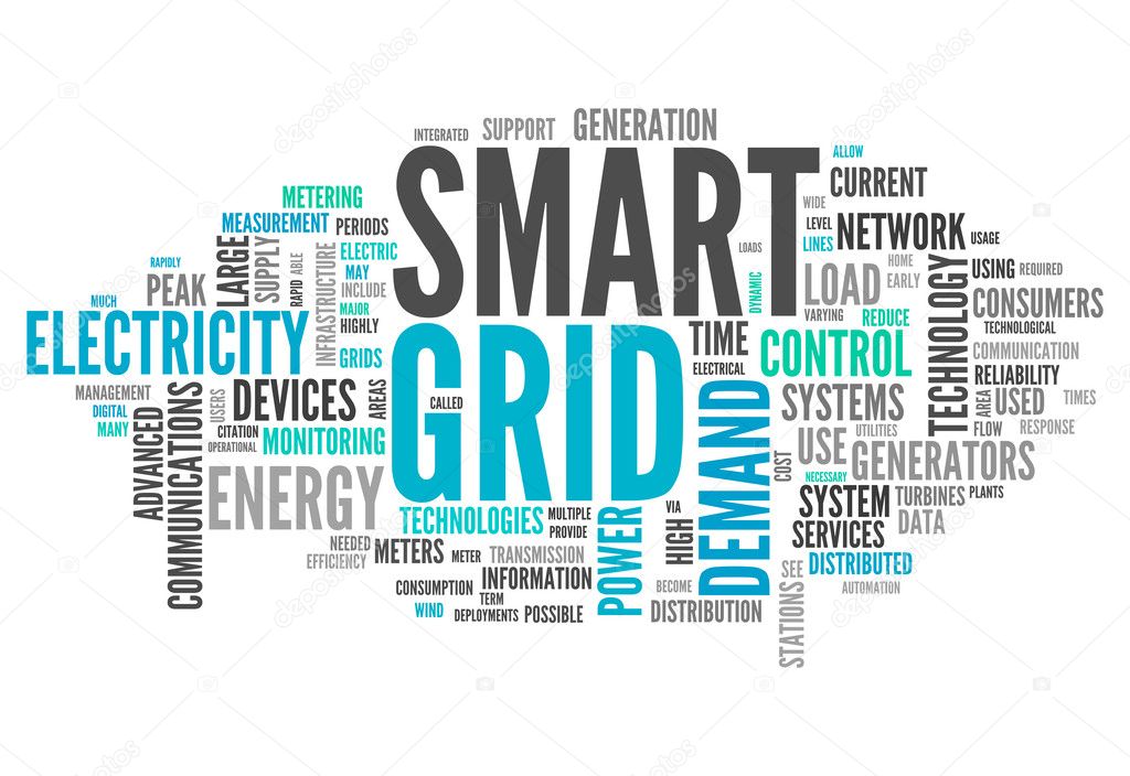 Word Cloud Smart Grid Stock Photo by ©mindscanner 42188269