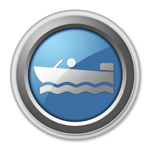 Icon, Button, Pictogram Motorboat Stock Photo by ©mindscanner 43981915