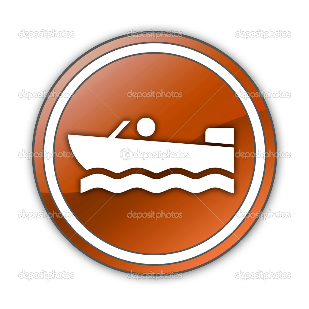 Icon, Button, Pictogram Motorboat Stock Illustration by ©mindscanner ...
