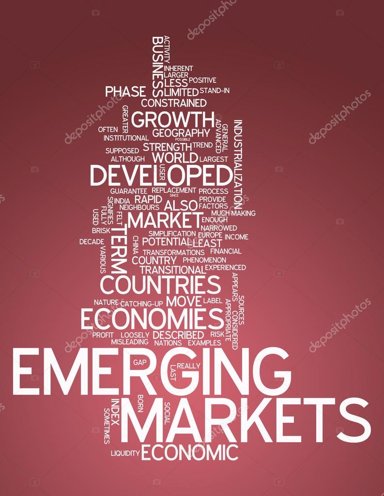 Word Cloud Emerging Markets — Stock Photo © mindscanner #44099071
