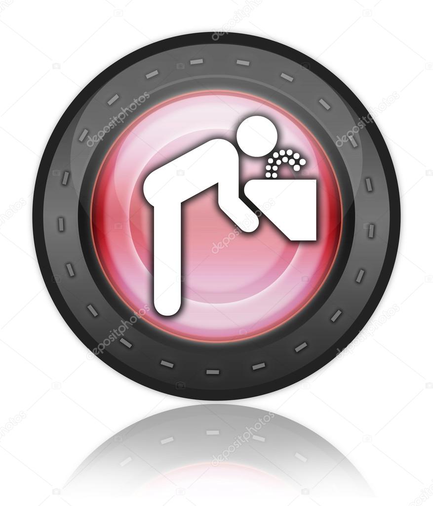 Symbol, Taste, Piktogramm Wasserfontäne – Stockfoto © mindscanner #44226541