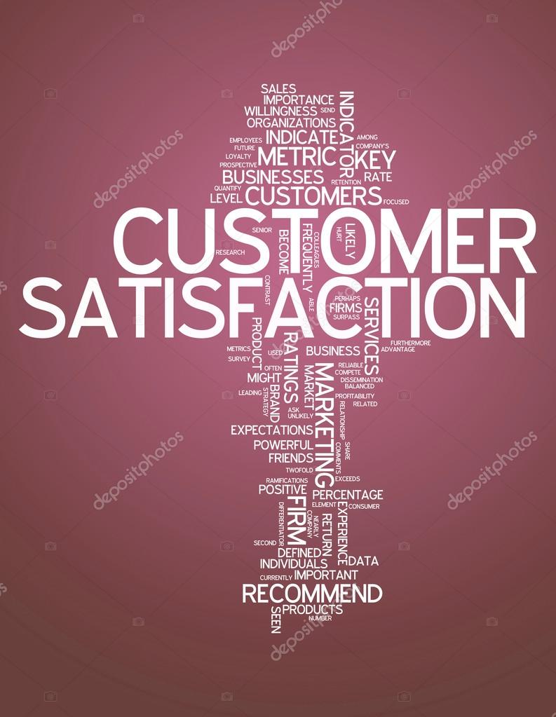 Word Cloud Customer Satisfaction — Stock Photo © mindscanner #45116335