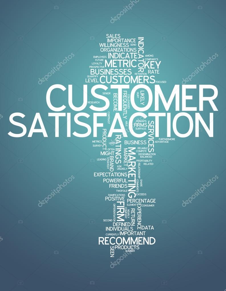 Word Cloud Customer Satisfaction — Stock Photo © mindscanner #45116677