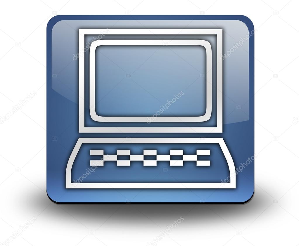 Icon, Button, Pictogram Desktop Computer — Stock Photo © mindscanner ...