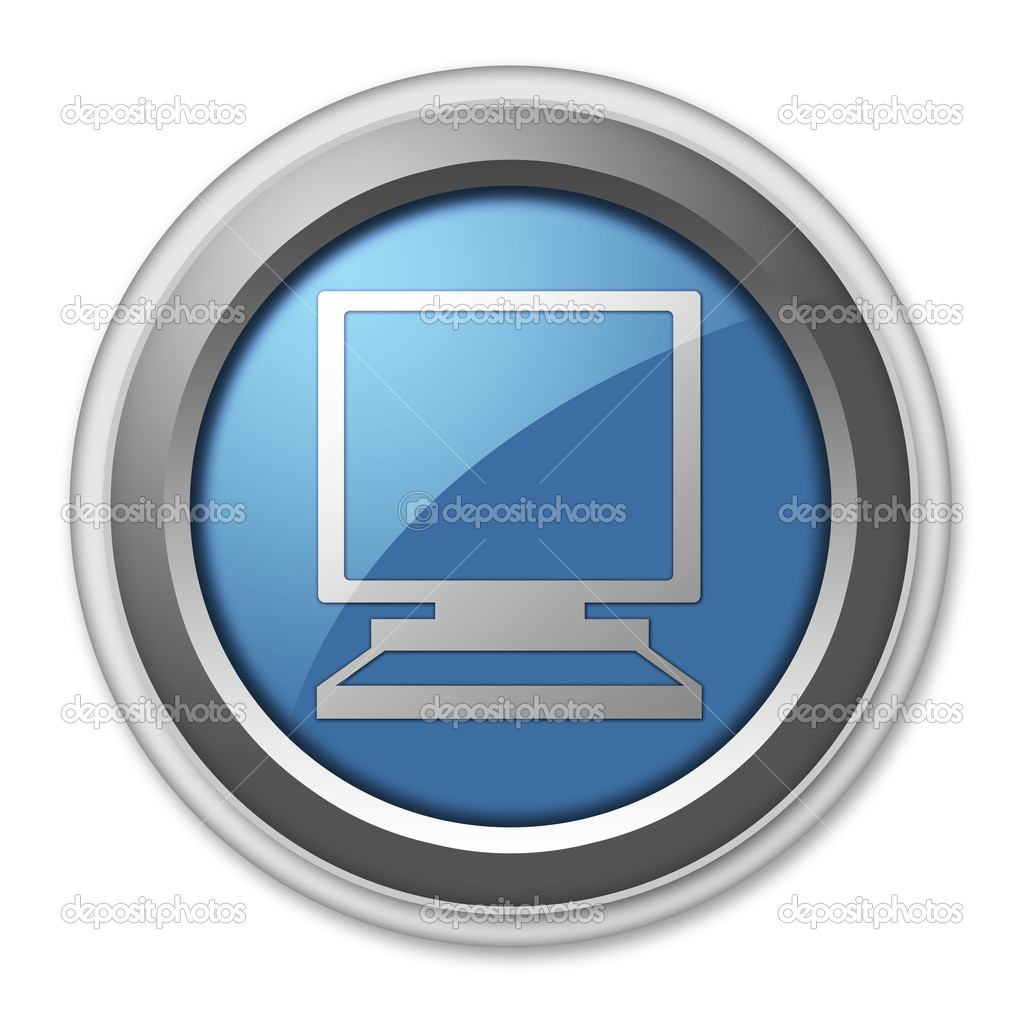 Icon, Button, Pictogram Desktop Computer — Stock Photo © mindscanner ...