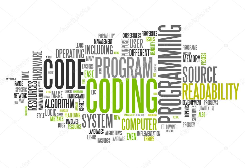 Word Cloud Coding — Stock Photo © mindscanner #48392541