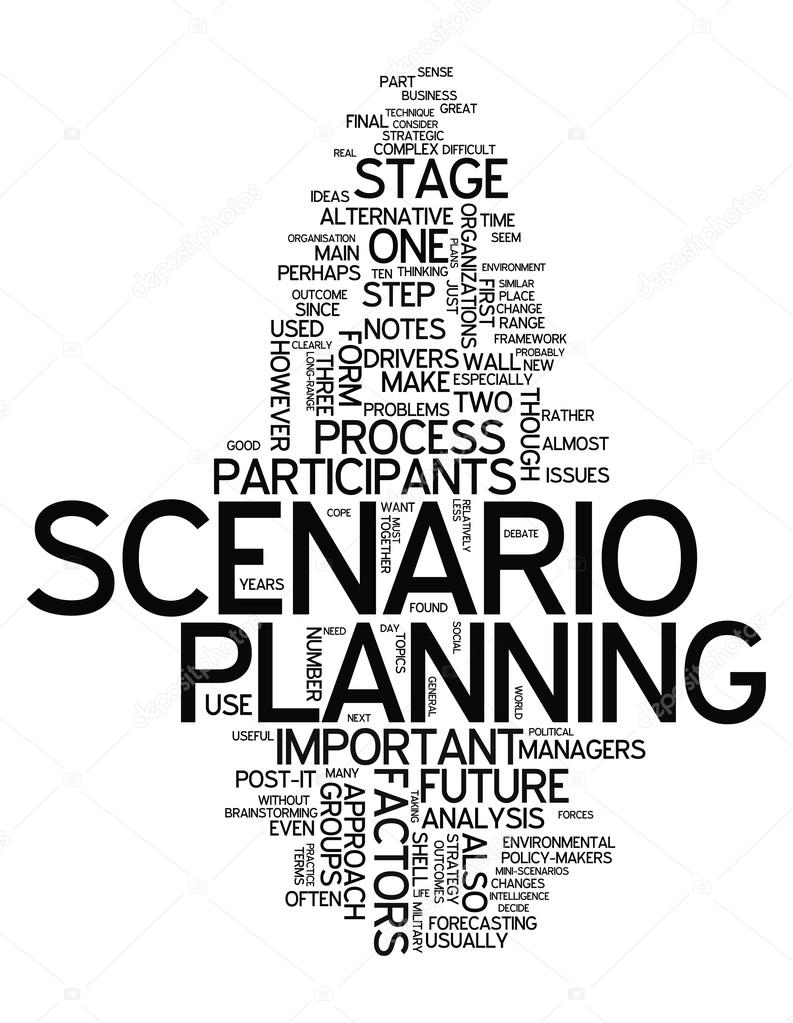 Word Cloud Scenario Planning — Stock Photo © mindscanner #48571131