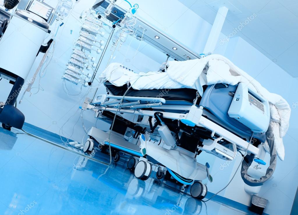 Modern ICU with equipment and bed Stock Photo by ©sudok1 32069017