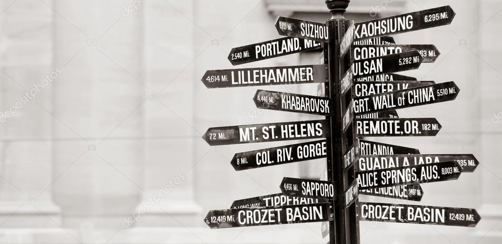 Distance signs Stock Photo by ©Mliss 34836727
