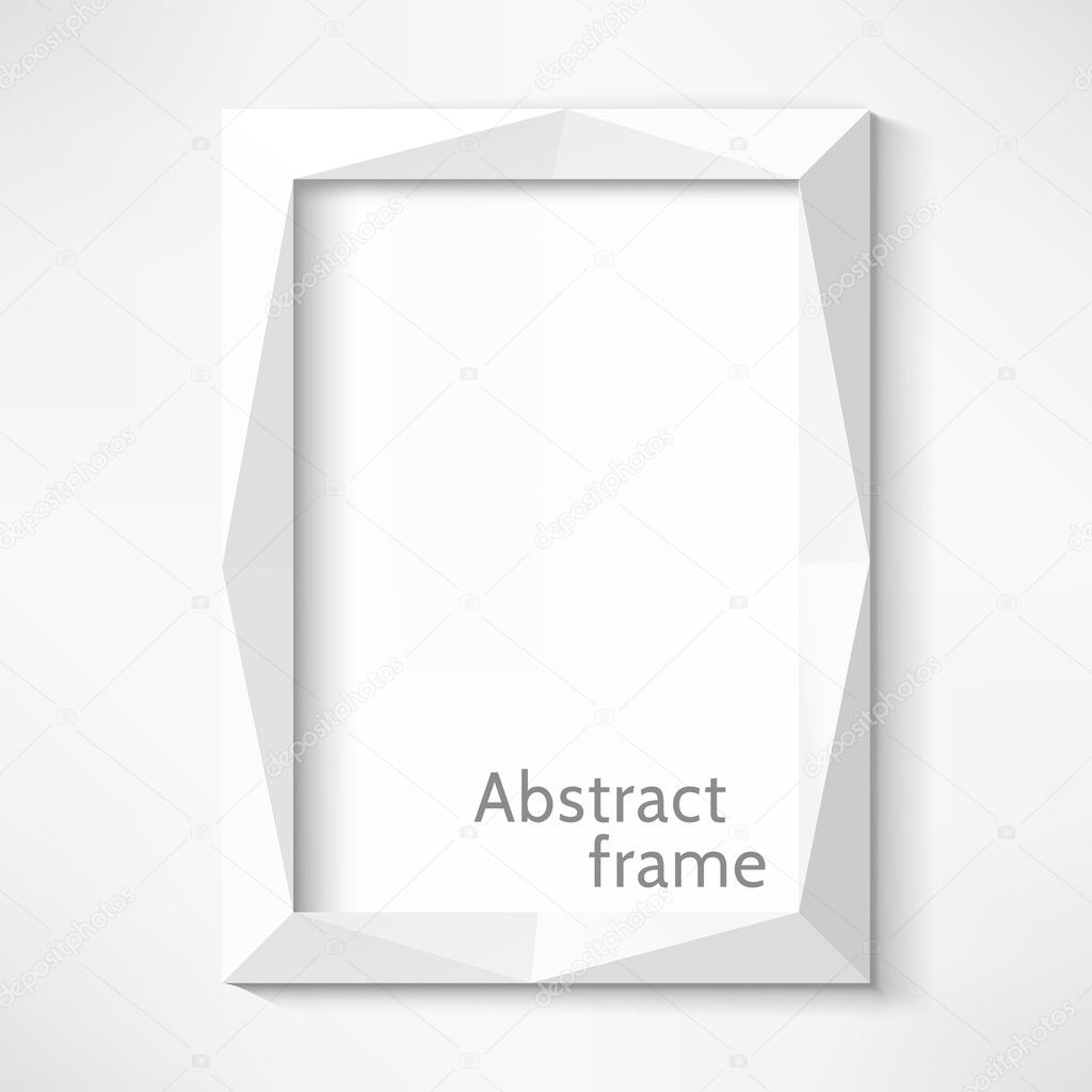 White abstract frame. Vector illustration Stock Vector Image by ...