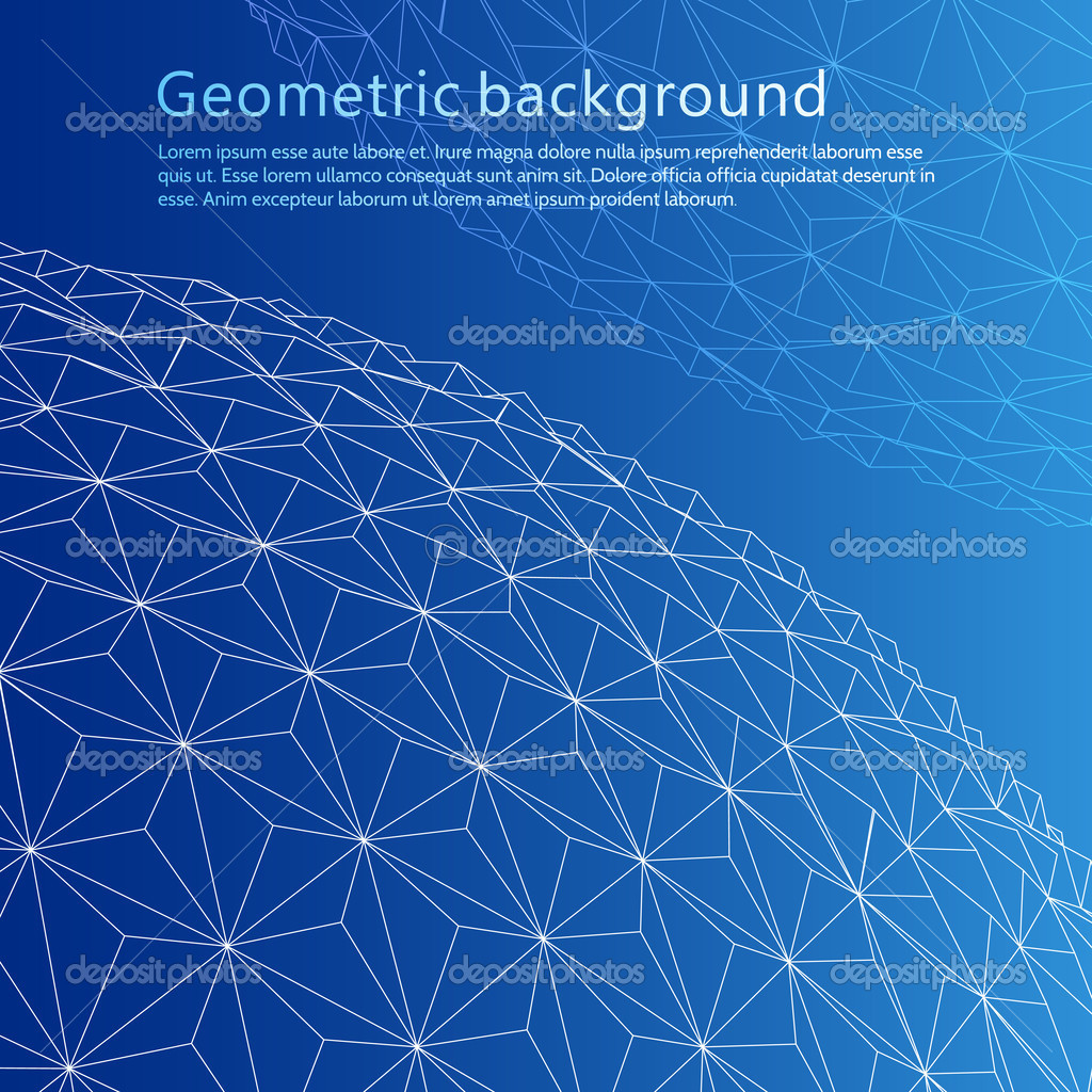 Geometrical sphere. Vector illustration — Stock Vector © samarka #38264111