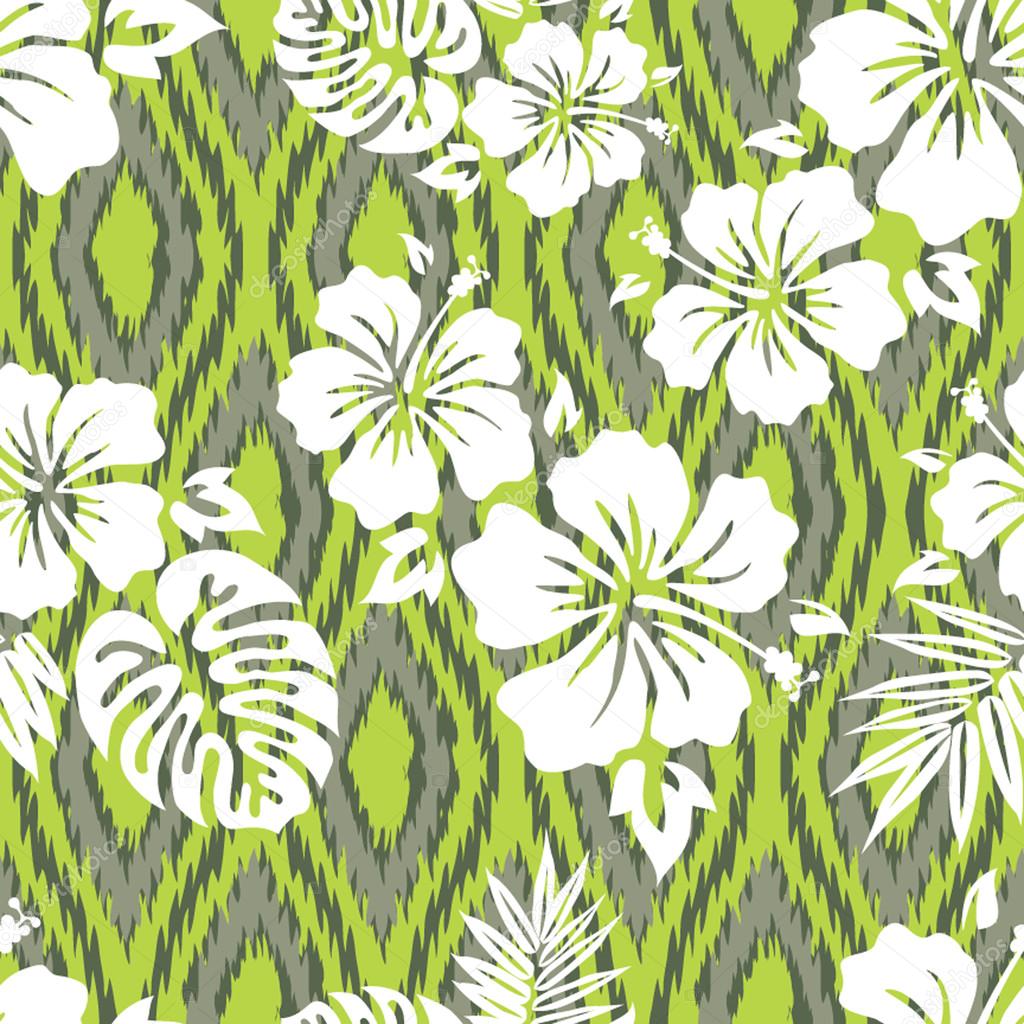 Patrón Camisa Aloha Vector Gráfico Vectorial © Junglebay Imagen 41722543