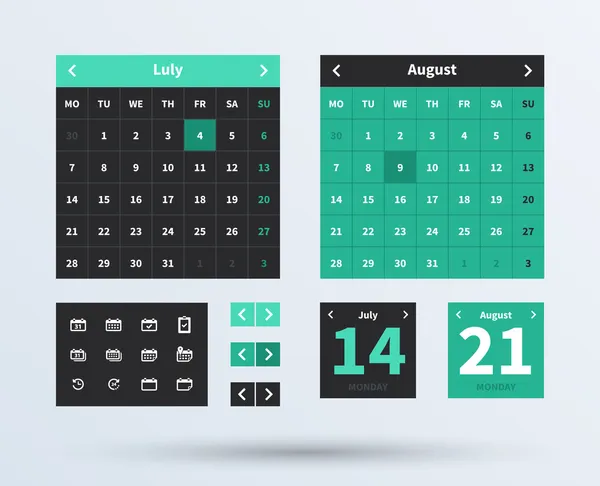 Calendar vector Stock Vectors, Royalty Free Calendar vector ...